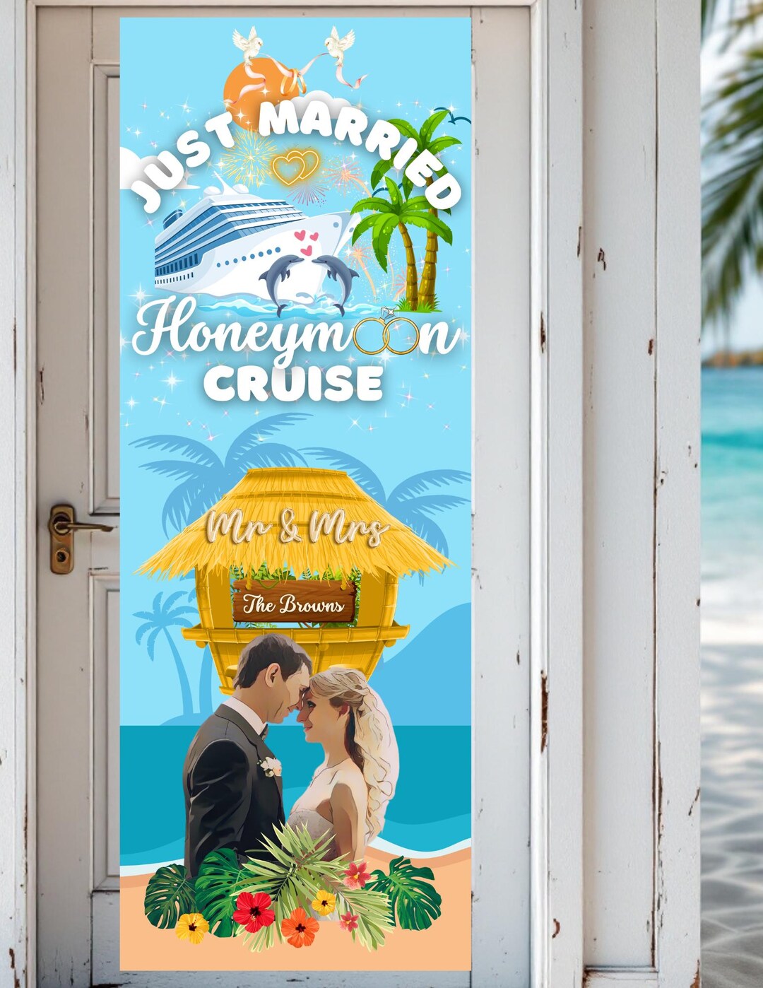 Custom Cruise Cabin Door Banner – Honeymoon/newlyweds - Etsy