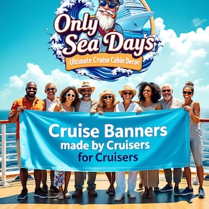 Birthday Cruise Door Banner – Cute Milestone Birthday Cruise Sign ...