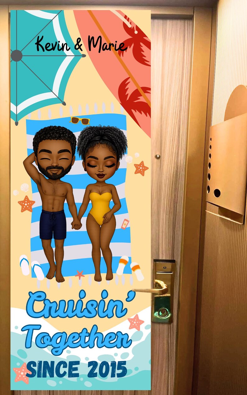 Cruisin’ Together - Custom Couples Cruise Door Banner With Year - Etsy