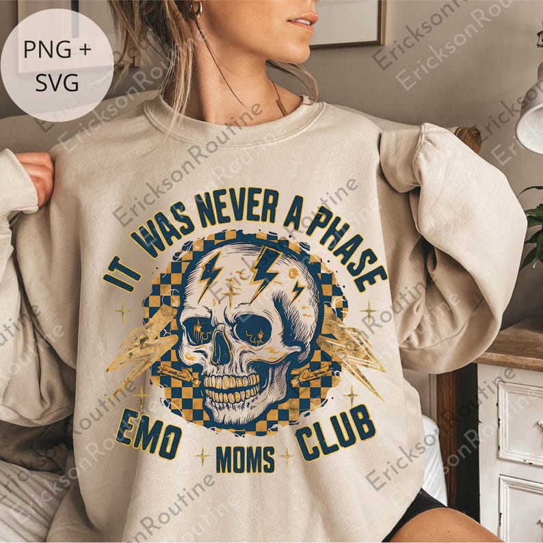 It Was Never A Phase Png, Emo Moms Club Digital File, Skeleton Mama Png ...