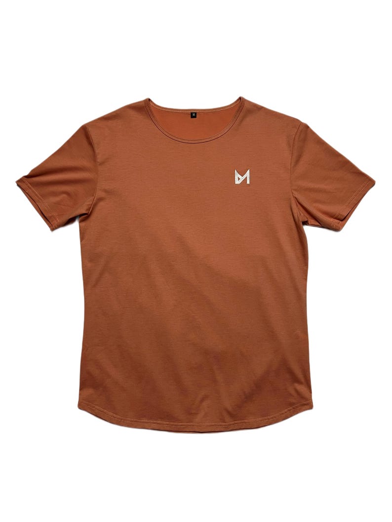 Curved Hem Athletic T-shirt: Cotton Blend Gym to Street Wear - Etsy