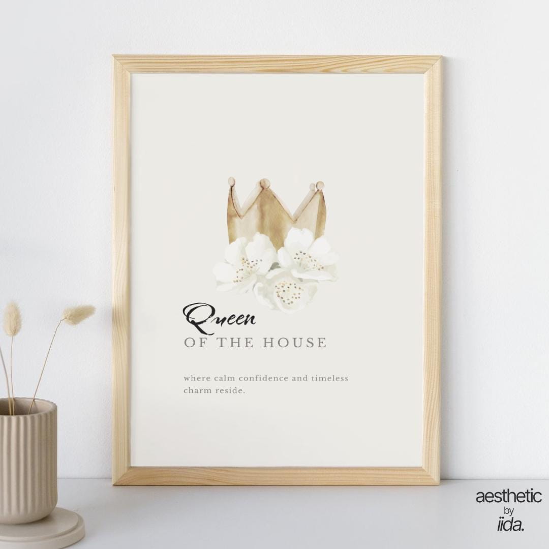 Queen of the House Beauty Pageant Wall Art | Apartment Decor ...