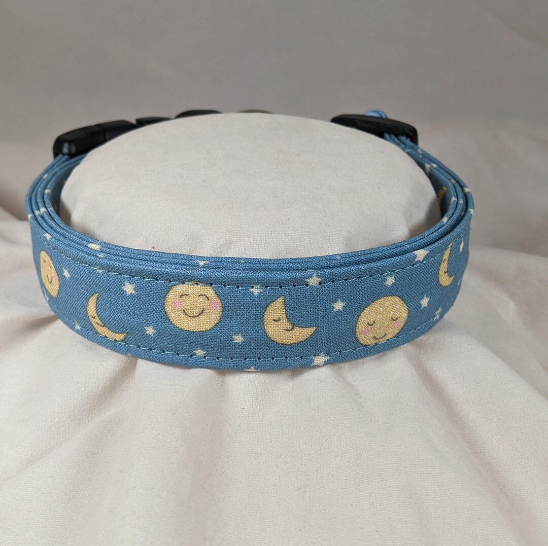 Happy Blue Moon Luna Pet, Dog or Cat Collar. - Etsy