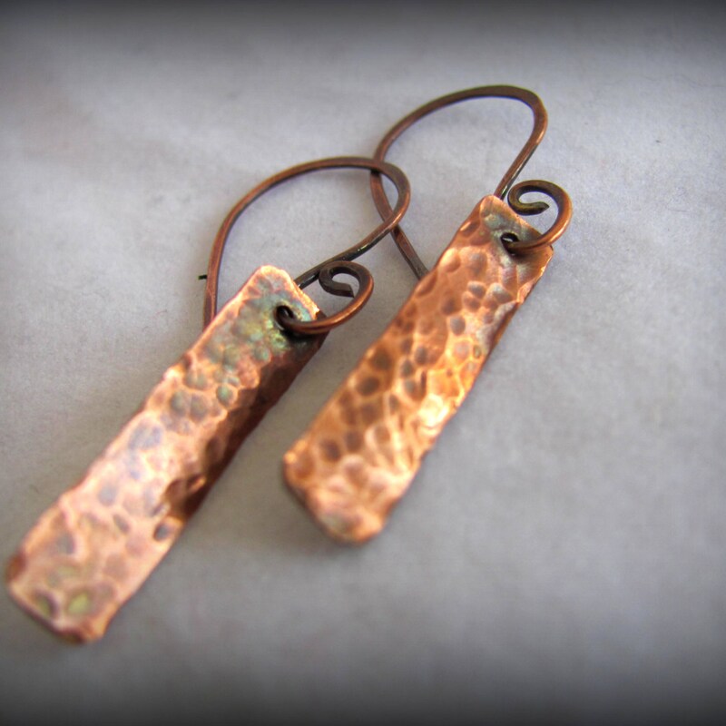Rustic Earrings - Etsy
