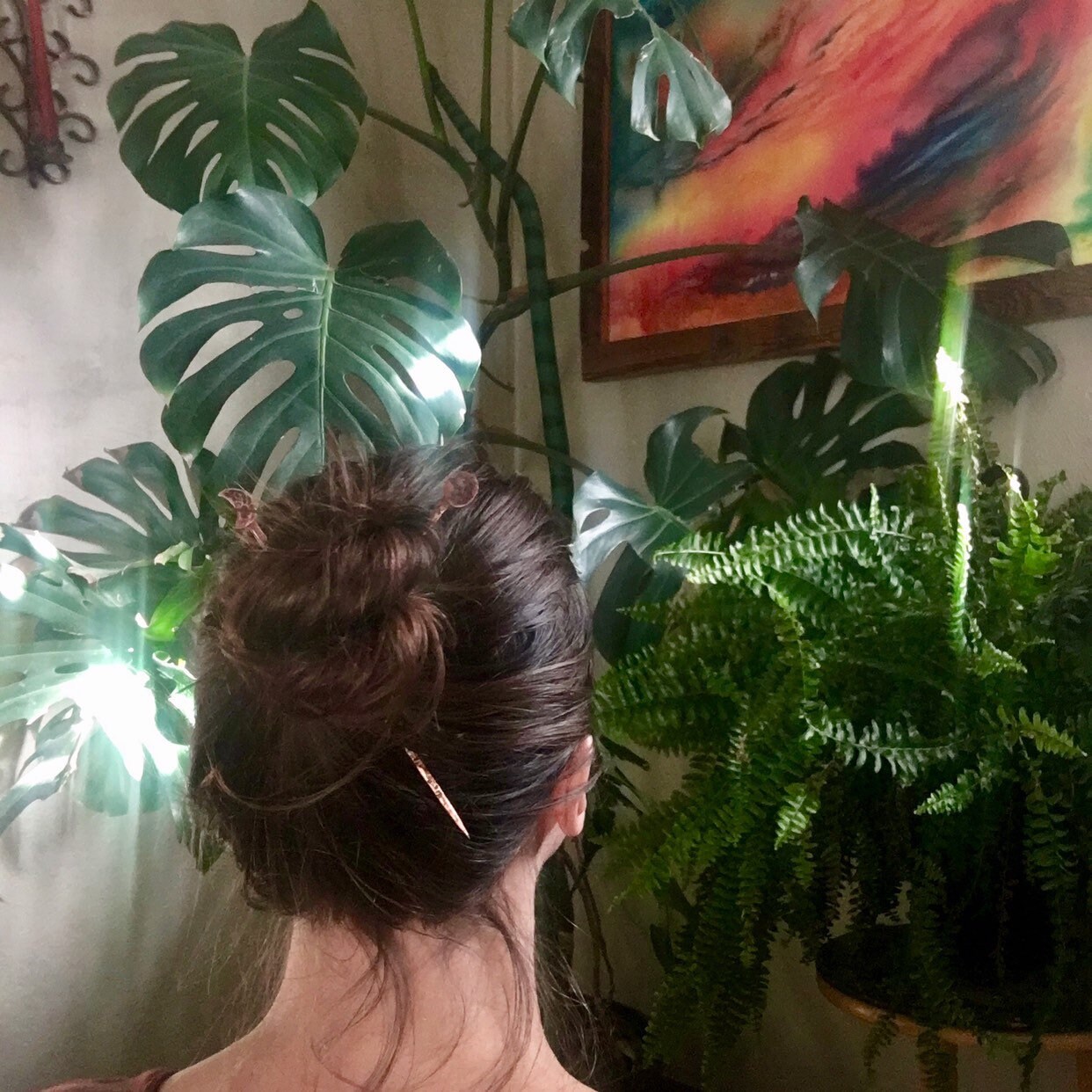 Moon Phase Hair Sticks Copper Crescent Moon and Full Moon Hair - Etsy