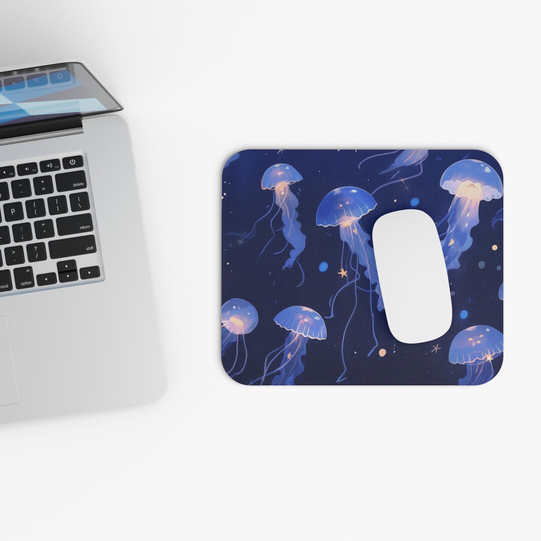 Cute Jellyfish Mousepad| Kawaii Ocean-themed Desk Accessory for Gamers ...