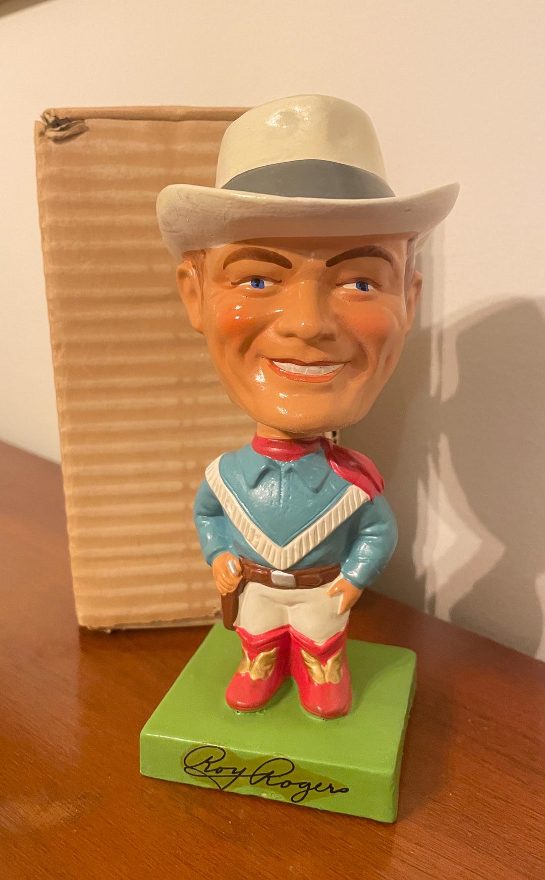 Vintage RARE 1962 Roy Rogers Bobblehead in Original Box - Etsy