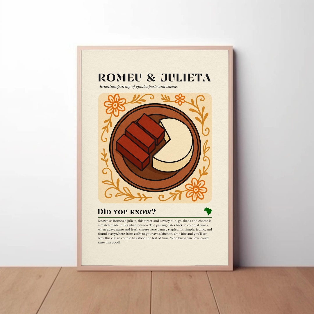 Romeu E Julieta Wall Art Print, Brazilian Goiaba & Cheese Decor ...