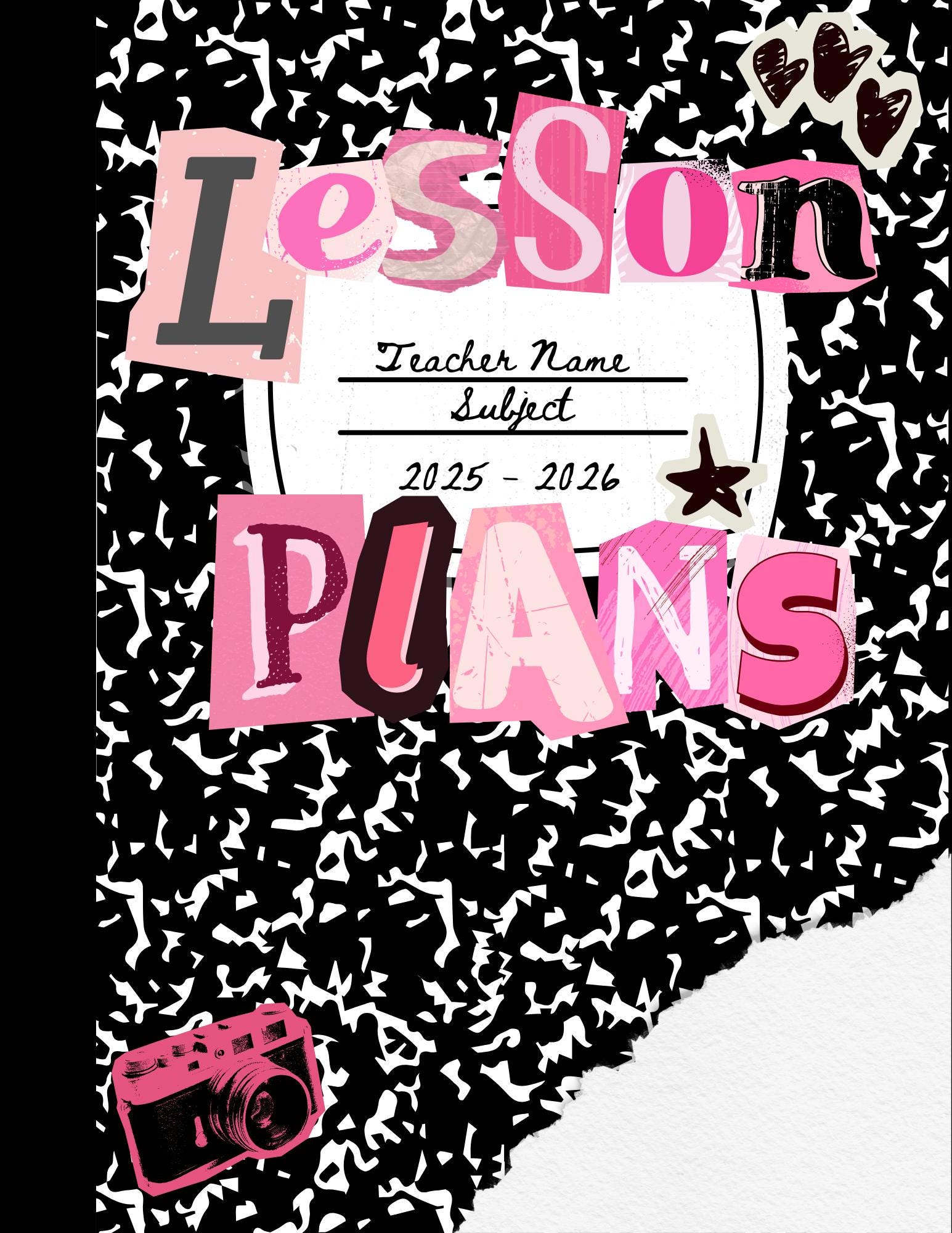 Y2k Theme Teacher Binder Cover Set | Editable Canva Templates + PDF ...