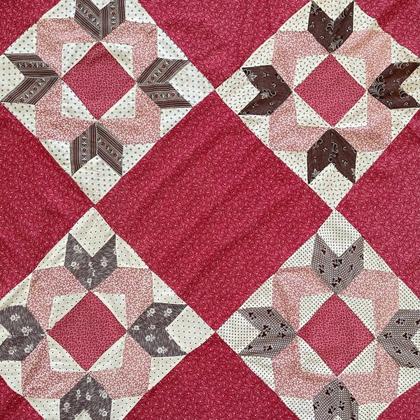 Primitive Calico Quilt - Etsy