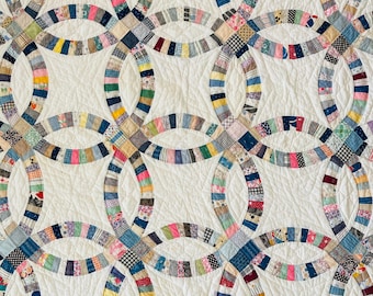 Double Wedding Ring Quilt | Etsy