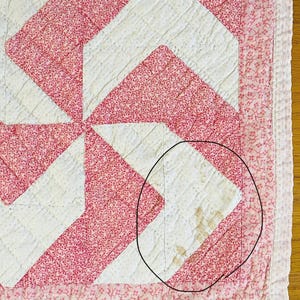 Vintage Handmade Pink Pinwheel Quilt ~ Calico Fabrics ~ 64x78” - Etsy