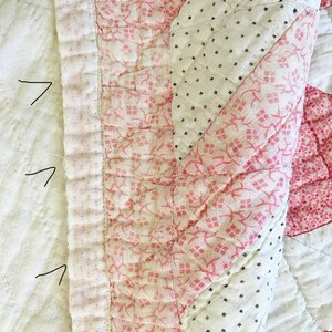 Vintage Handmade Pink Pinwheel Quilt ~ Calico Fabrics ~ 64x78” - Etsy