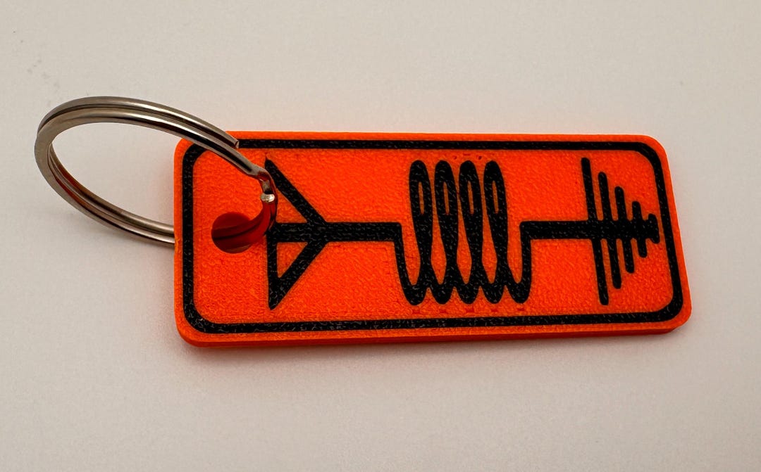 RF Circuit Keychain for Ham Radio Operators – 3D Printed PETG Antenna ...