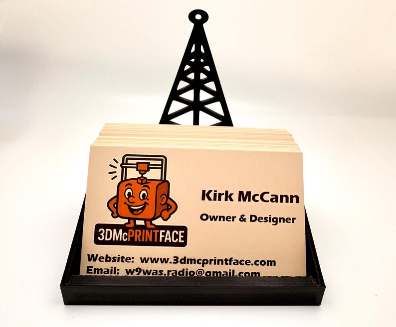 Ham Radio Business Card Holder: Tower Display Stand - Etsy