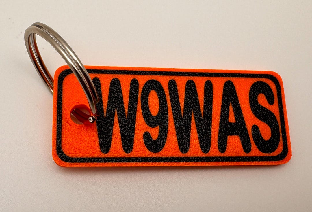 Custom Ham Radio Callsign Keychain/tags: 3D Printed PETG Amateur Radio ...