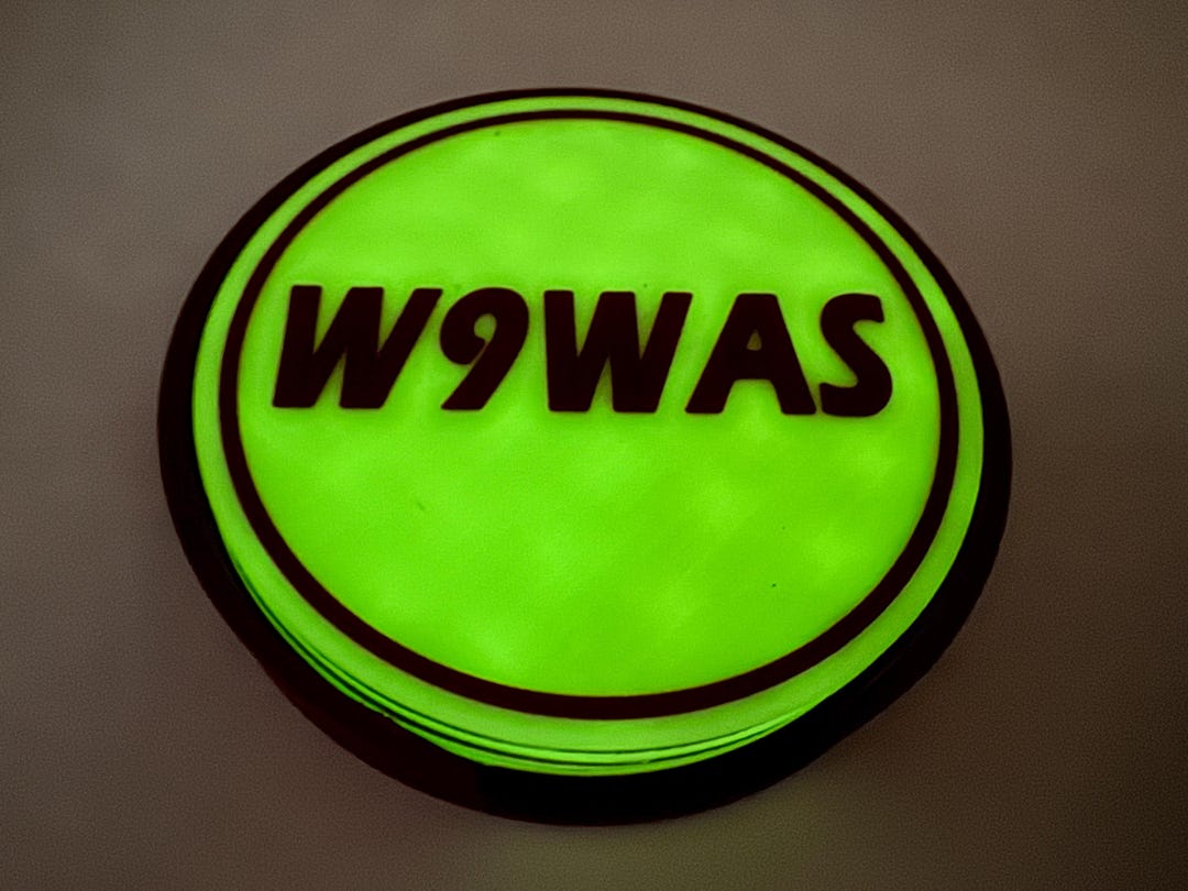Glow-in-the-dark Callsign Coaster Set – Ham Radio 3D Printed Desk Decor ...