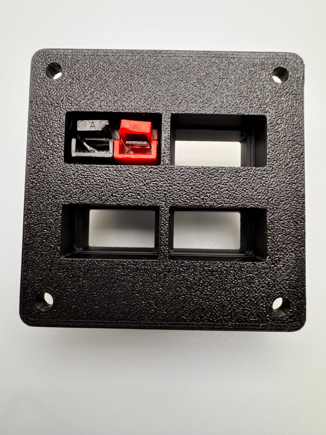 Black Anderson Powerpole PP15/30/45 Panel Mount - PETG - 2 Pack (50mm X ...