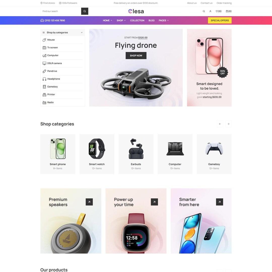 Electronics and Gadgets Shopify 2.0 Theme | Responsive Multipurpose ...