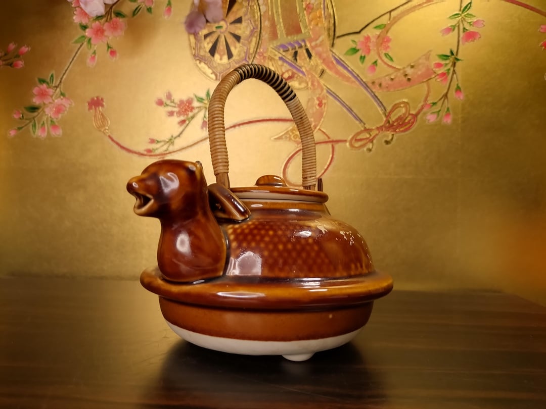 Vintage Japanese Tanuki Teapot – Wabi-sabi Style Ceramic Teapot ...