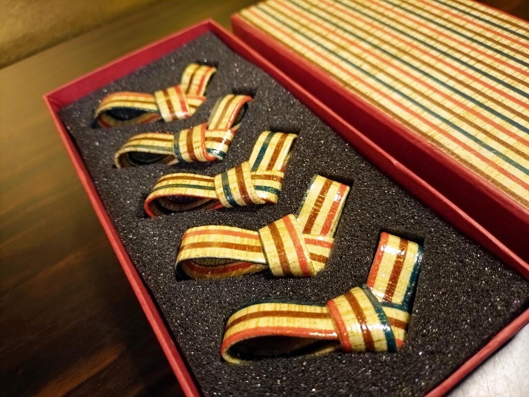 Vintage Washi Paper Chopstick Rests Set: Striped Japanese Tableware ...