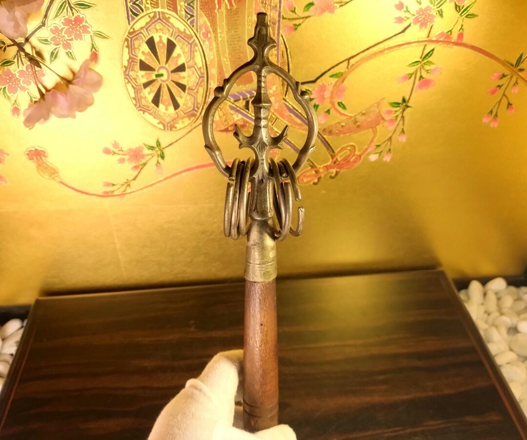 1920s Japanese Shakujo Monk Staff Bell – Antique Buddhist Temple Decor - Etsy