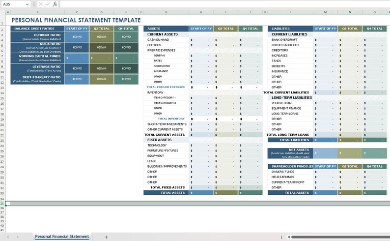 Personal Financial Planning Excel Template | Budget & Savings Tracker ...