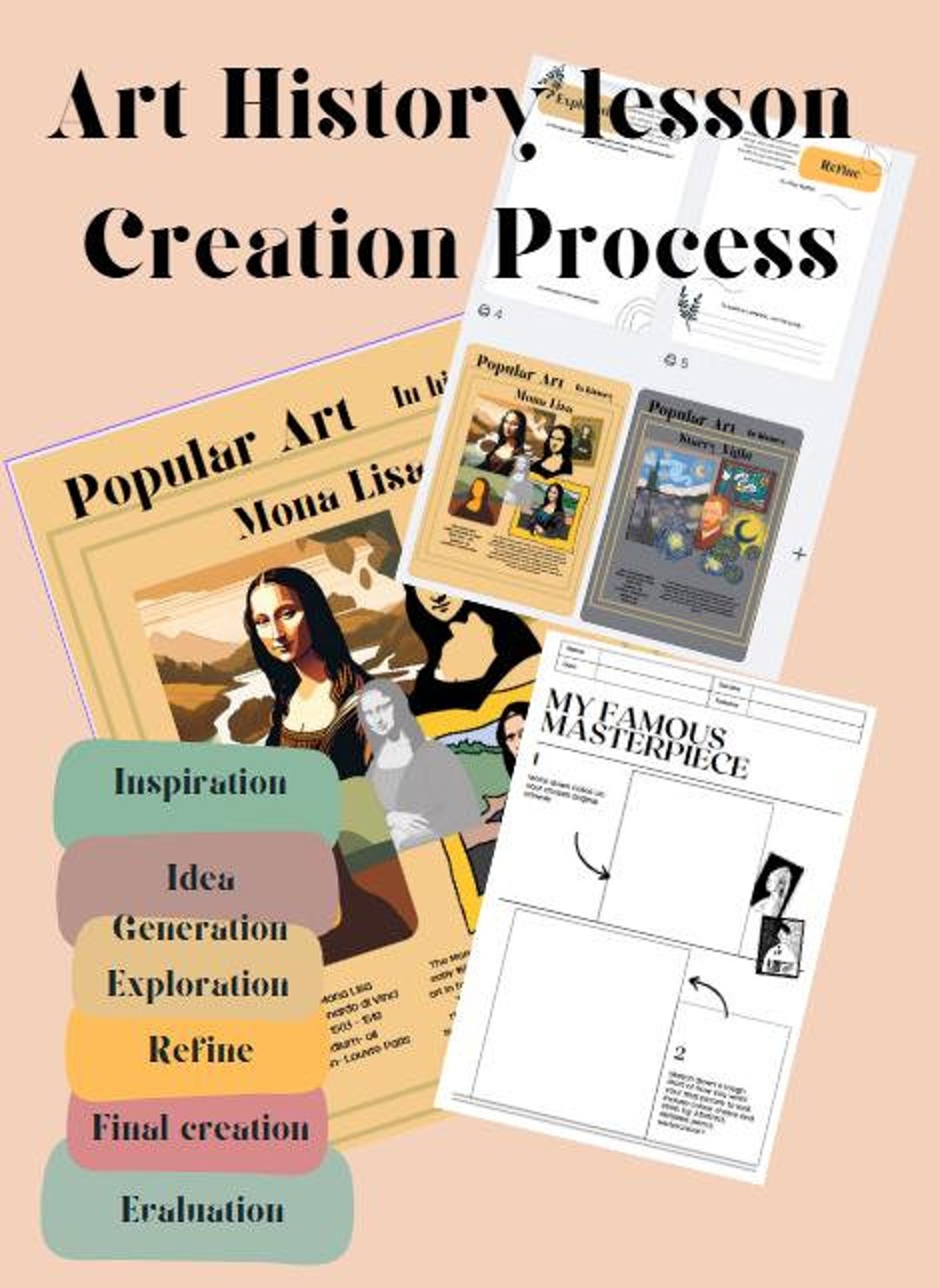 Art Classroom Poster Set, History Class, Primary High School ...