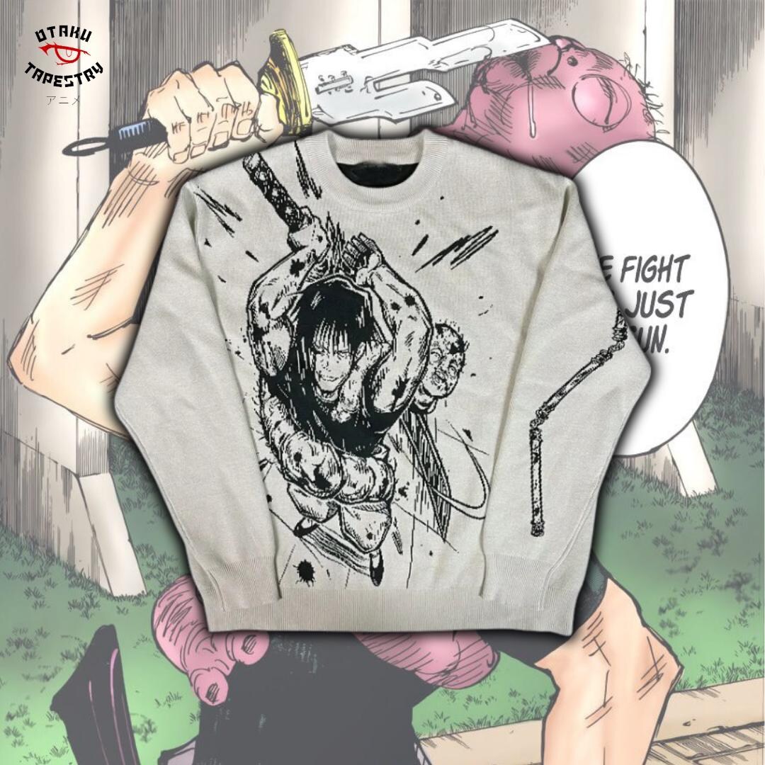 Jujutsu Kaisen Toji Fushigoro Sweater Knitted Sweatshirt – Japanese ...