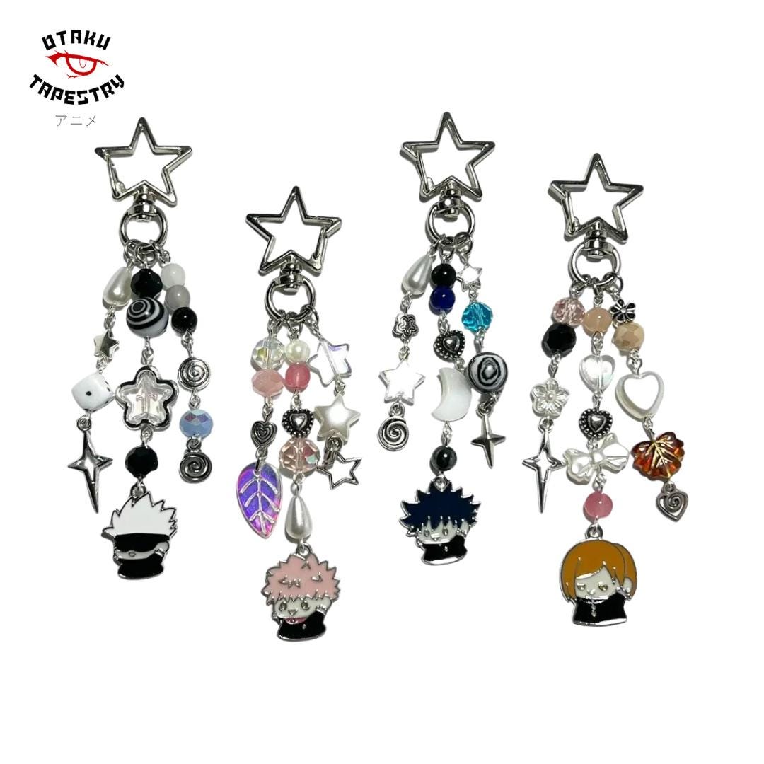 Jujutsu Kaisen Gojo Satoru & Team Keychain Set – Valentines Day Gift ...