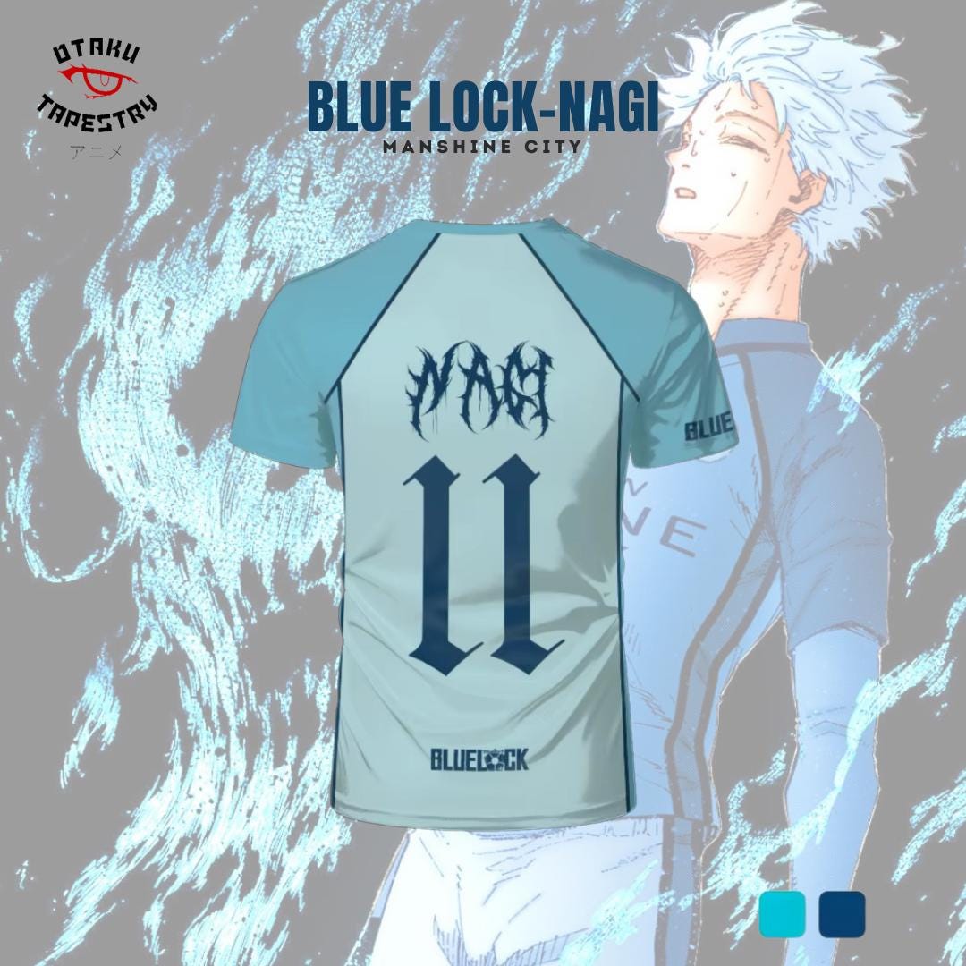 Blue Lock Custom Name Nagi Manshine Jersey Shirt – Kaiser and Isagi ...