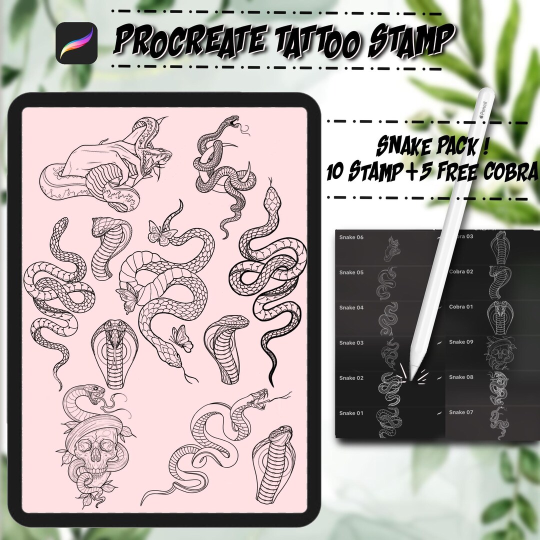 Snake Procreate Brushes - Procreate Brushset for iPad - Etsy