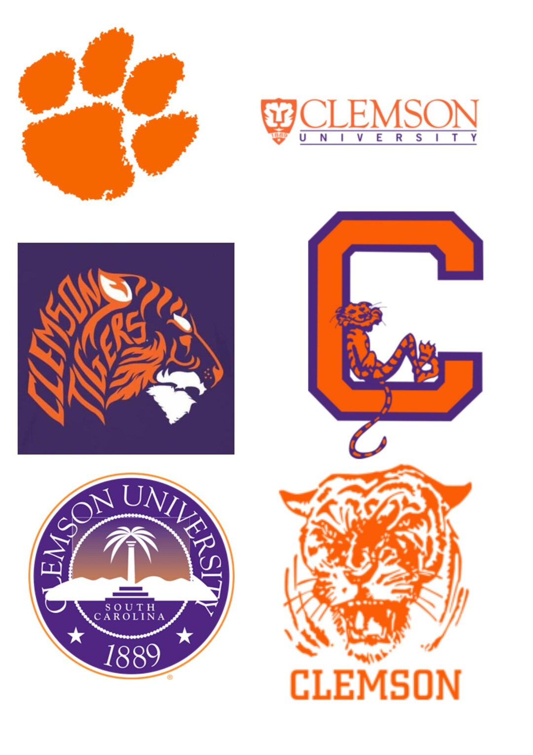 Clemson Tigers Paw Svg, Clemson Tigers Svg, BEST Quality NCAA Svg ...
