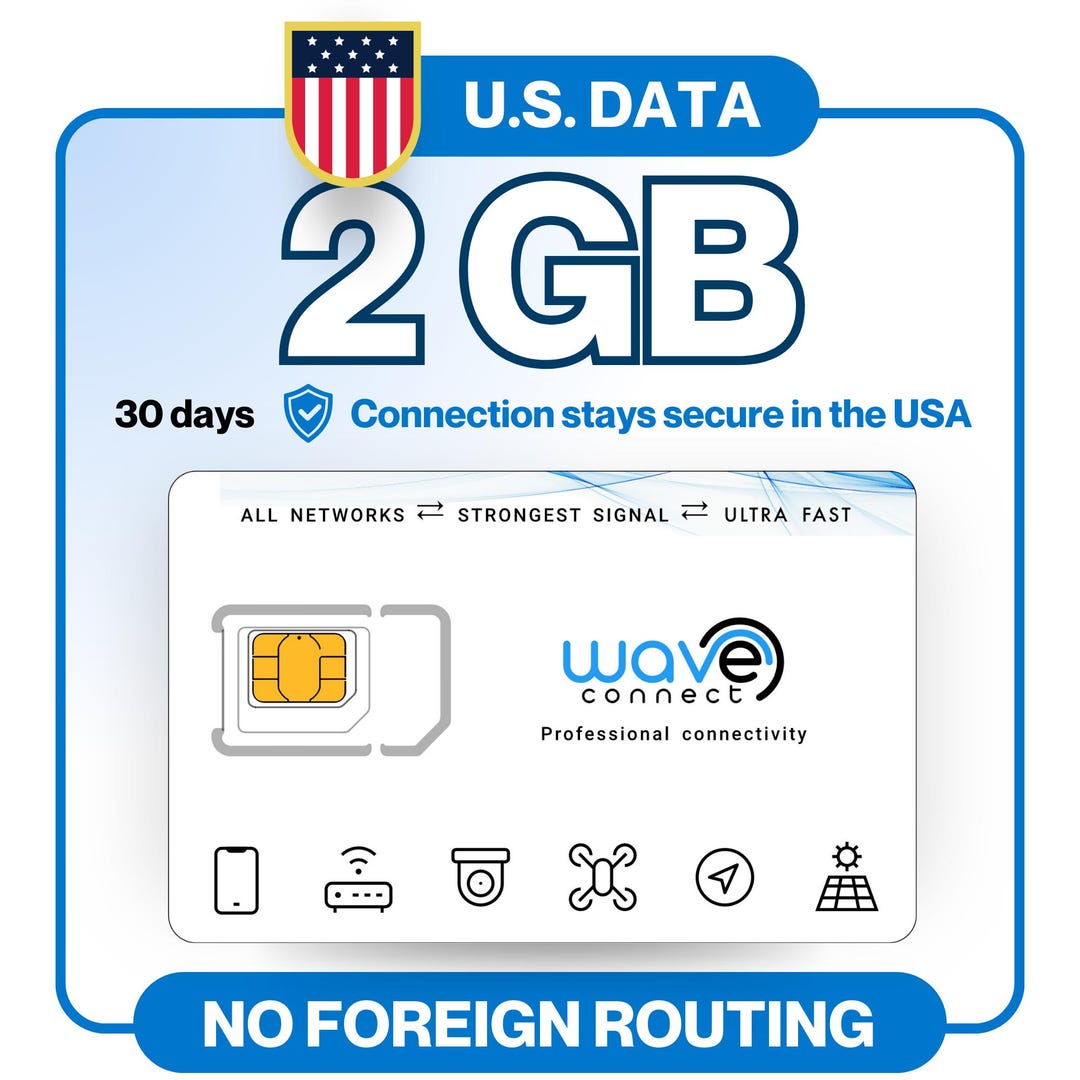 Zero Foreign Routing Quad Network USA SIM Card, 2GB/30 Days, 4G & 5G on ...