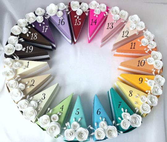 Paper Cake Slice Box Party Favor - Etsy