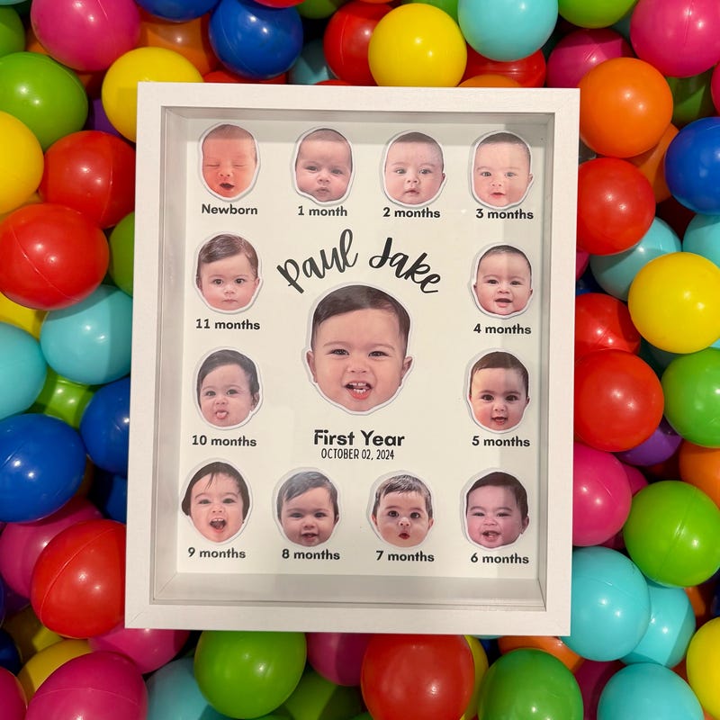 First Year Shadow Box - Etsy