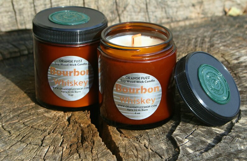 Bourbon Whiskey Soy Candle | Etsy