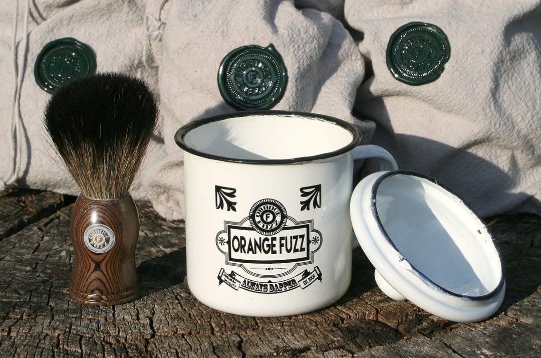 Enamel Mug Shave Kit - Etsy