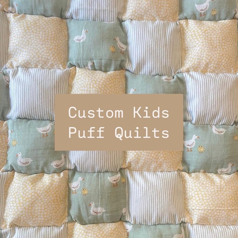 Handmade Puffed Quilt - Etsy