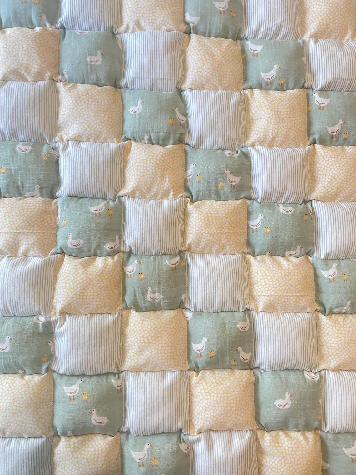 Queen Puff Quilt - Custom Handmade - Etsy