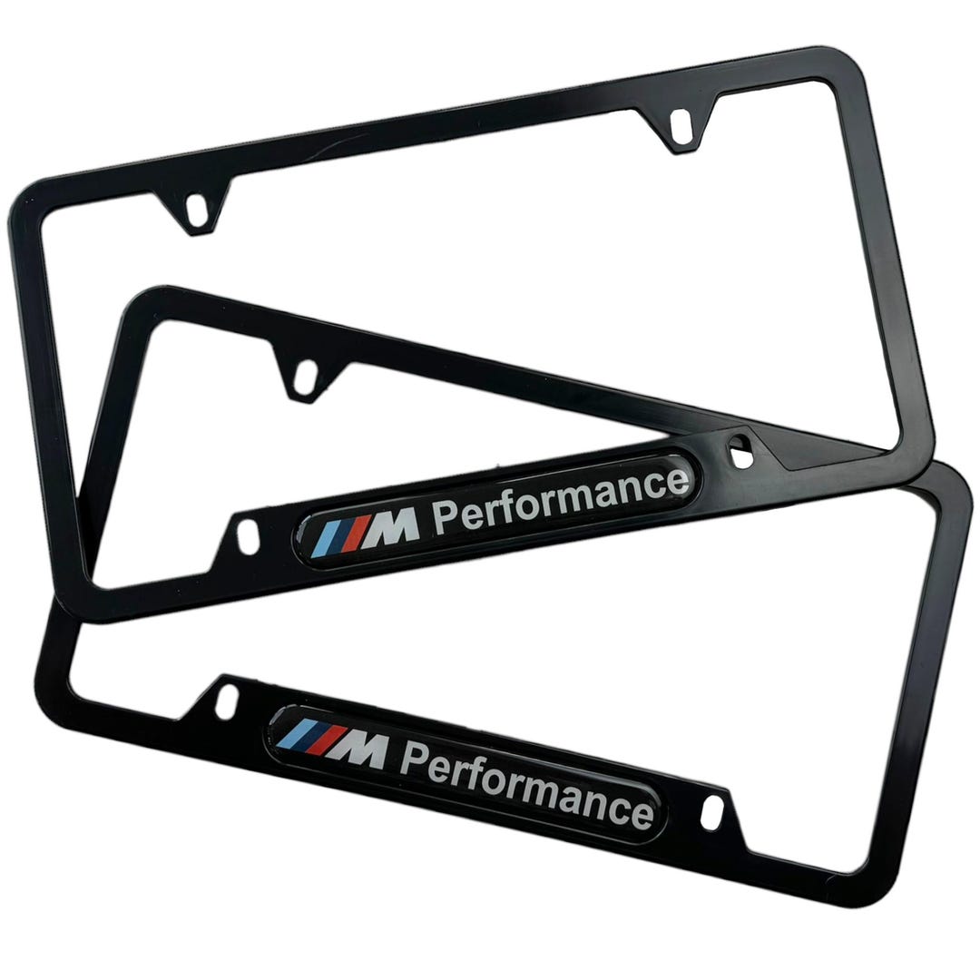 License Plate Frames For All BMW M Performance (1990-2022) ABS Plastic ...
