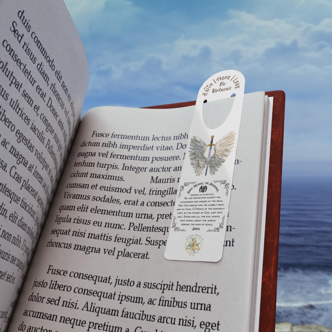 Saint Michael the Archangel Prayer Bookmark, St. Michael Chaplet ...