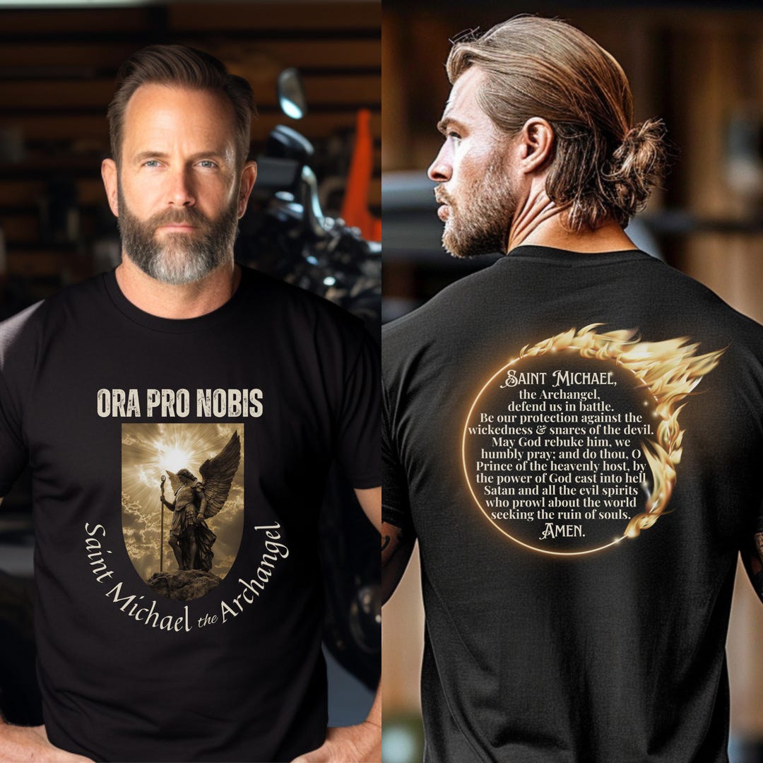 Saint Michael Prayer Unisex T-shirt, Crossfit for Him/her, Catholic ...