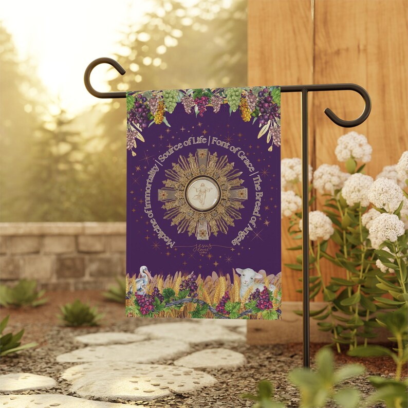 Catholic Lent Garden Flag, Eucharist Holy Communion Garden & House ...