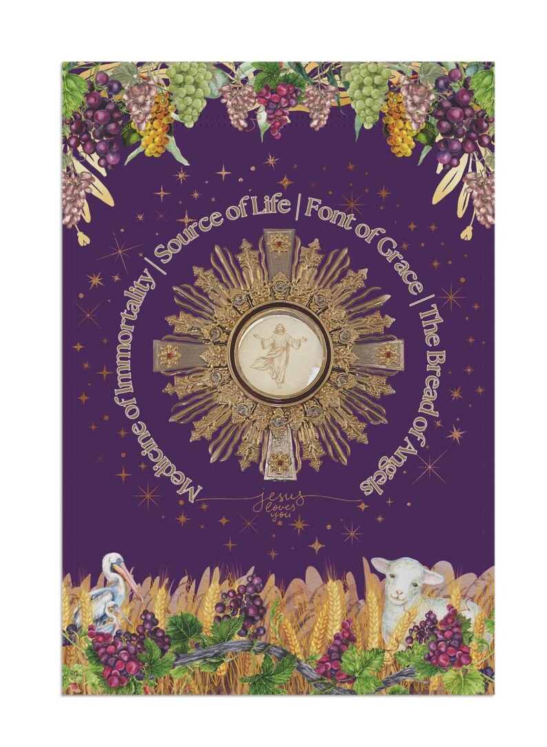 Catholic Lent Garden Flag, Eucharist Holy Communion Garden & House ...