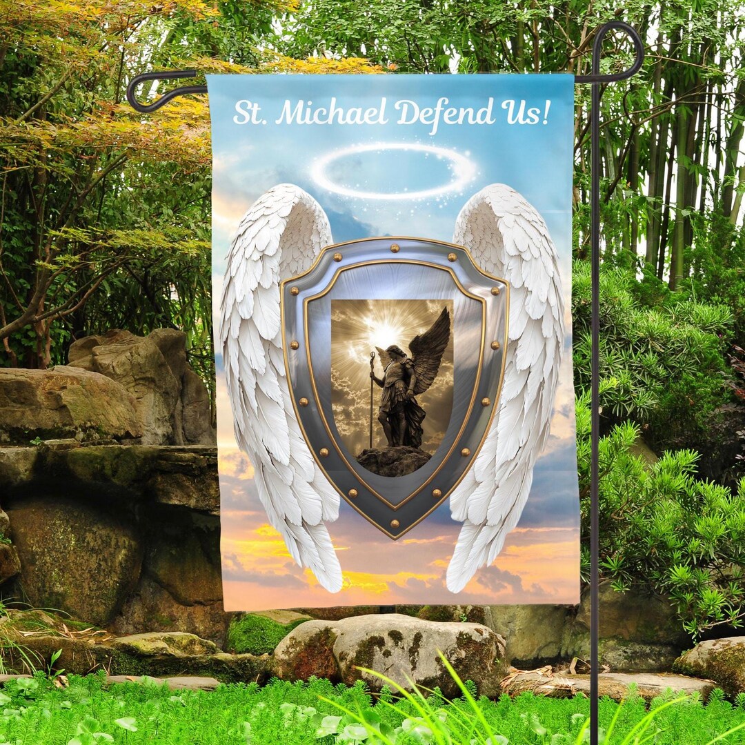 Saint Michael Garden & House Banner, St. Michael Flag, Archangel Garden ...