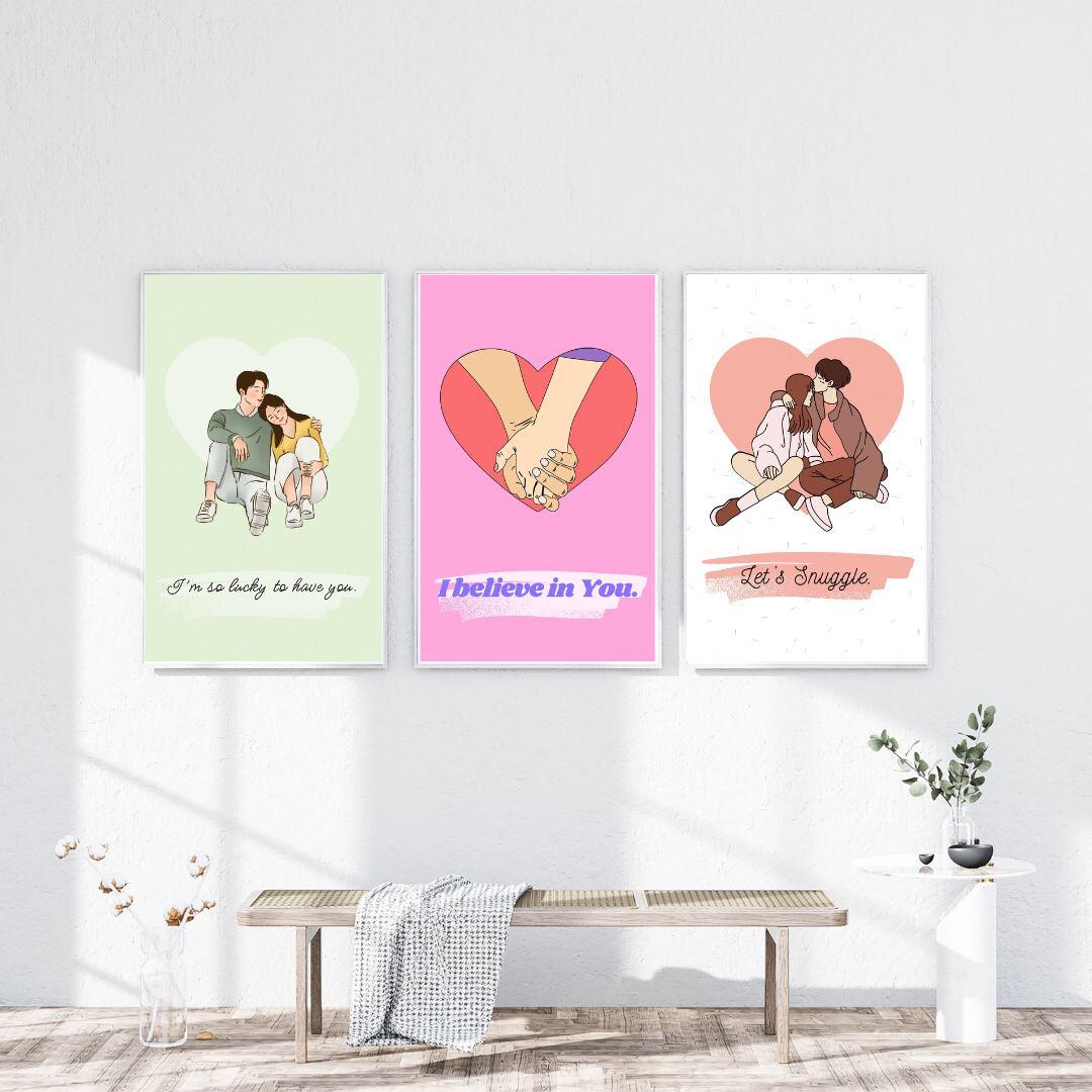 Valentine's Day Decor Set of 7 Printables, Valentines Party Decor ...