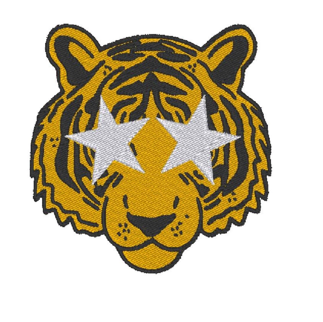 Tiger With Star Eyes Trendy Cute Wild Animal MULTIPLE SIZES Trendy ...