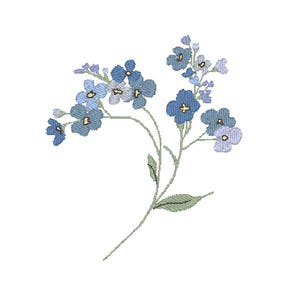 Forget Me Not Blue Flower Stems S Funeral Memorial Floral Sympathy ...