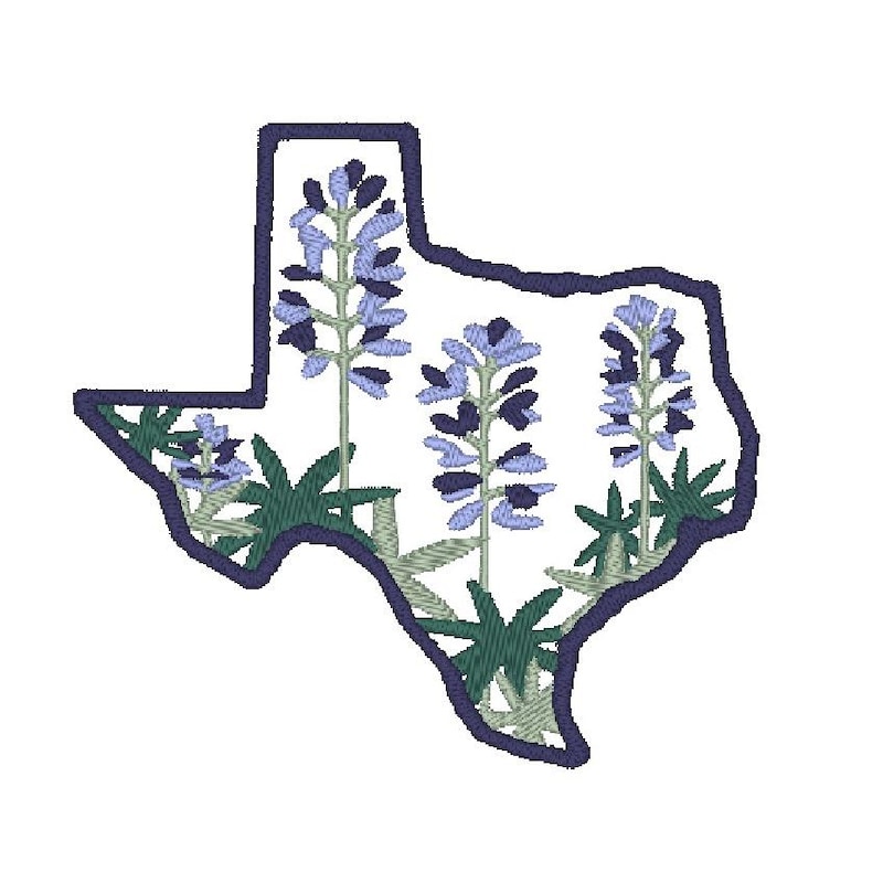 Bluebonnet Embroidery Designs - Etsy